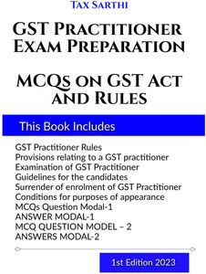 GST Practitioner Exam Preparation MCQs on GST Act and Rules | 1st ...