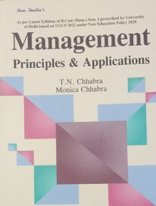 MANAGEMENT PRINCIPLES & APPLICATIONS (B.COM HONS.) SEMESTER I: Buy MANAGEMENT PRINCIPLES ...