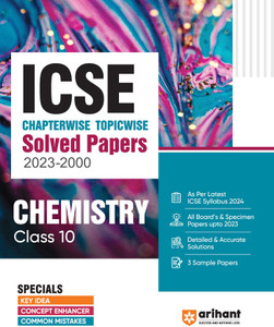 ICSE Chapterwise Topicwise Solved Papers 2023-2000 Chemistry Class 10th Ninth Edition: Buy ICSE ...