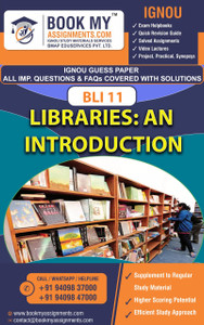 IGNOU BLI 11 Libraries: An Introduction | Guess Paper | Important Question Answer |Certificate ...