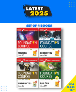 MTG Foundation Course Class 10 Physics, Chemistry, Mathematics & Biology Book Edition 2025 Set ...