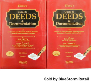 Guide To DEEDS and Documentation (Set Of 2 Volumes) | Bharat Law House Pvt. Ltd.: Buy Guide To ...