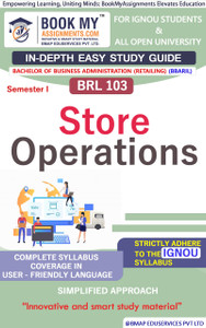 IGNOU BRL 103 Store Operations Study Material (In Depth Guide) For Ignou Student: Buy IGNOU BRL ...