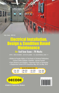 Electrical Installation Design and condition based Maintenance for SPPU 19 Course (TE - SEM V ...