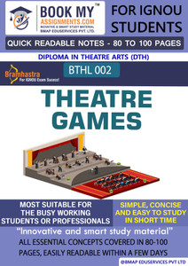 IGNOU BTHL 2 Theatre Games Quick Readable Notes | Important Topic-wise ...
