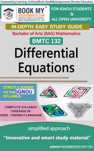 IGNOU BMTC-132 Differential Equations In Depth Guide For Ignou Student: Buy IGNOU BMTC-132 ...