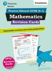 Pearson REVISE Edexcel GCSE Maths (Foundation): Revision Cards incl. online revision, quizzes ...