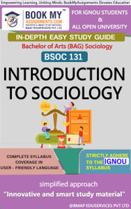 IGNOU BSOC 131 Introduction to Sociology In Depth Guide For Ignou Student: Buy IGNOU BSOC 131 ...