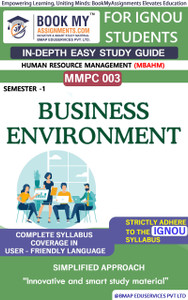IGNOU MMPC 003 Business Environment Study Material (In Depth Guide) For Ignou Student: Buy IGNOU ...