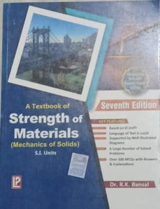 A TEXTBOOK OF STRENGTH OF MATERIALS (MECHANICS OF SOLIDS) S.I. UNITS: Buy A TEXTBOOK OF STRENGTH ...