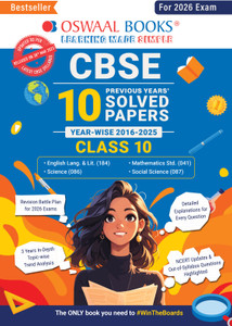 Oswaal Cbse 10 Years' Solved Papers, Yearwise (2016-2025) Class 10: Buy Oswaal Cbse 10 Years ...
