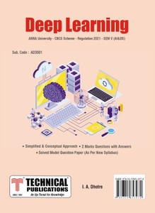 Deep Learning for BE Anna University R21CBCS (V - AI&DS- AD3501): Buy Deep Learning for BE Anna ...