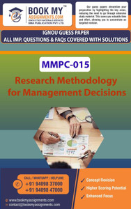 IGNOU MMPC 015 Research Methodology for Management Decisions | Guess Paper| Important Question ...