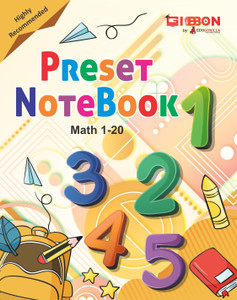 Preset Notebook Maths ( 1-20 ) - Number Writing Book for Kids | Practice Exercise & Progressive ...