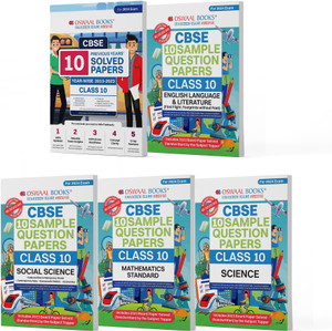 Oswaal CBSE 10 Previous Years' Solved Papers & Sample Question Papers Class 10 (Mathematics ...