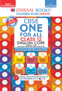 Oswaal CBSE One for All, English Core, Class 12 (For 2023 Exam): Buy Oswaal CBSE One for All ...