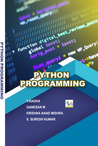 PYTHON PROGRAMMING Buy PYTHON PROGRAMMING By V RADHA GANESAN M KRISHNA
