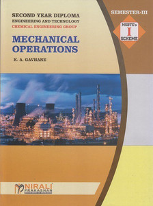 MECHANICAL OPERATIONS - For Diploma in Chemical Engineering - As per MSBTE's I Scheme Syllabus ...