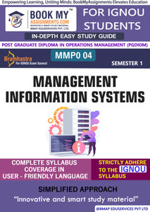 IGNOU MMPO 004 Management Information Systems Study Material (In Depth Guide) For Ignou Student ...