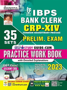 IBPS Bank Clerk Preliminary Exam Practice Work Book Including 2023 Solved Papers Total 35 Sets ...
