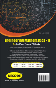Decode Engineering Mathematics - II for SPPU 19 Course (FE - II - Common - 107008)(END SEM): Buy ...
