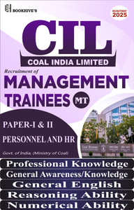 Coal India Limited CIL Management Trainee Personnel and HR 2025 Paper 1 & 2 (Set of 5 Books ...