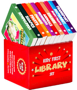 My First Library: Boxset of 10 Board Books- Gift for 1+ Year Old Boys ...