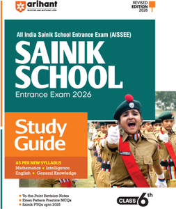 Arihant AISSEE Sainik School Study Guide Class 6th Entrance Exam 2026 | Complete Coverage of ...