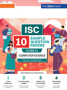 Oswaal ISC 10 Sample Question Papers Class 11 Computer Science For 2024 Exams (Based On The ...