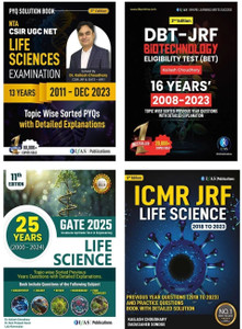 Life Science CSIR NET / DBT-JRF / GATE / ICMR Previous Year Question With Solution PYQ Books ...