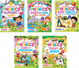 Phonics Reader 5 Books Pack - Book for Alphabet Sounds, A to Z, Short ...