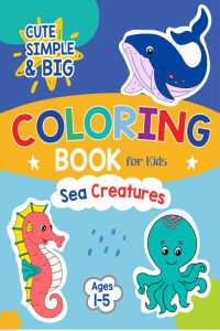 Cute Simple & Big Coloring Book for Kids - Easy and Beautiful Designs ...