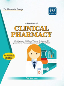 A TEXTBOOK OF CLINICAL PHARMACY For Pharm D 4th year By DR. HIMANSHU BAWEJA: Buy A TEXTBOOK OF ...