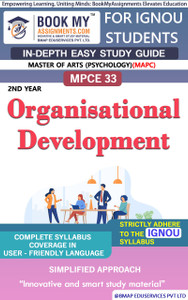 IGNOU MPCE 33 Organisational Development Study Material (In Depth Guide) For Ignou Student: Buy ...