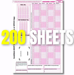 OMR Practice Sheets For Competitive Exams – 200 MCQ’s A4 Size, 200 Sheet: Buy OMR Practice ...