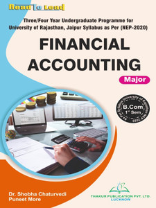 Financial Accounting ( Major ) B.Com 1st Semester As per NEP-2020 Based Syllabus University of ...