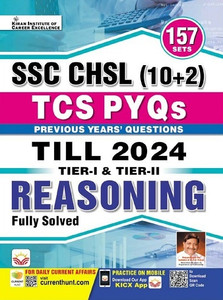 SSC CHSL 10+2 Reasoning TCS PYQs Tier 1 and 2 Till 2024 157 Sets (English Medium) (4784): Buy ...