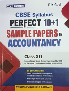 CBSE SYLLABUS PERFECT 10+1 SAMPLE PAPERS IN ACCOUNTANCY CLASS-XII: Buy CBSE SYLLABUS PERFECT 10 ...
