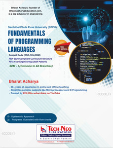 Fundamentals of Programming Languages For SPPU Sem 1 First Year Engineering (2024 Pattern ...