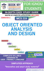Ignou Mcs Object Oriented Analysis And Design Study Guide In Depth