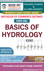 IGNOU ONR 002 Basics of Hydrology Study Material (In Depth Guide) For Ignou Student: Buy IGNOU ...