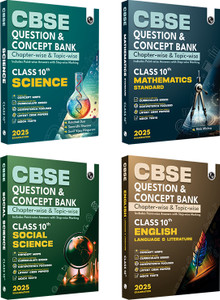 PW CBSE QCB Class 10 Science, Maths, SST & English Books Set for 2025 Board Exams: Buy PW CBSE ...