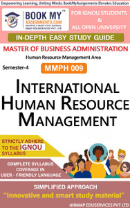 IGNOU MMPH 009 International Human Resource Management Study Material (In Depth Guide) For Ignou ...