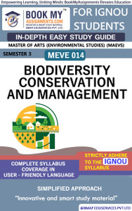 IGNOU MEVE 014 Biodiversity Conservation and Management Study Material (In Depth Guide) For ...