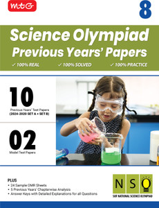 MTG Class-8 NSO Olympiad 10 Previous Years Papers Science (2024-2020 ...