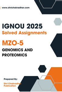 IGNOU MZO 5 Solved Assignment 2025 (MSCZOO) Genomics and Proteomics: Buy IGNOU MZO 5 Solved ...