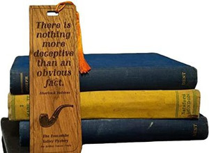GORVI EXPORT Sherlock Holmes Quote Laser Cut Wooden Bookmark Wooden ...