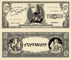 craft maniacs TAYLOR SWIFT EVERMORE SET OF 2 MONEY LOOKING MATT ...