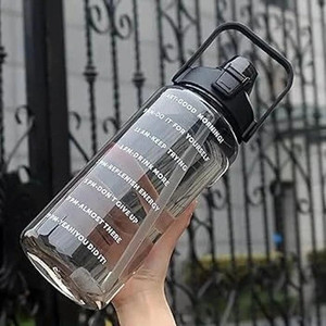 ZENVO Transparent Motivational Water Bottles with Time Marker 2000 ml E097 2000 ml Bottle - Buy ...