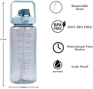 SeaRegal Spirit Motivational Water Bottle Gallon with Time Marker 2000 ml Bottle - Buy SeaRegal ...